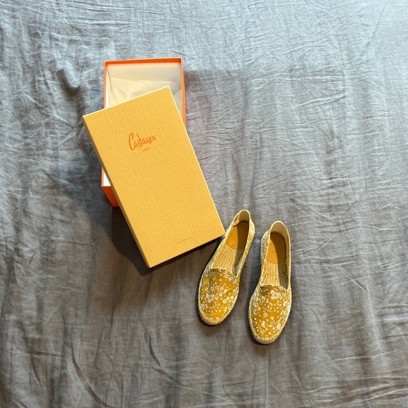 Castaner | Shoes | Yellow Floral Flats By Castaner New With Tags | Poshmark